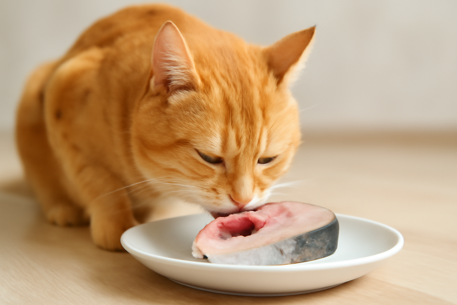 Kann man einer Katze rohen Fisch füttern?